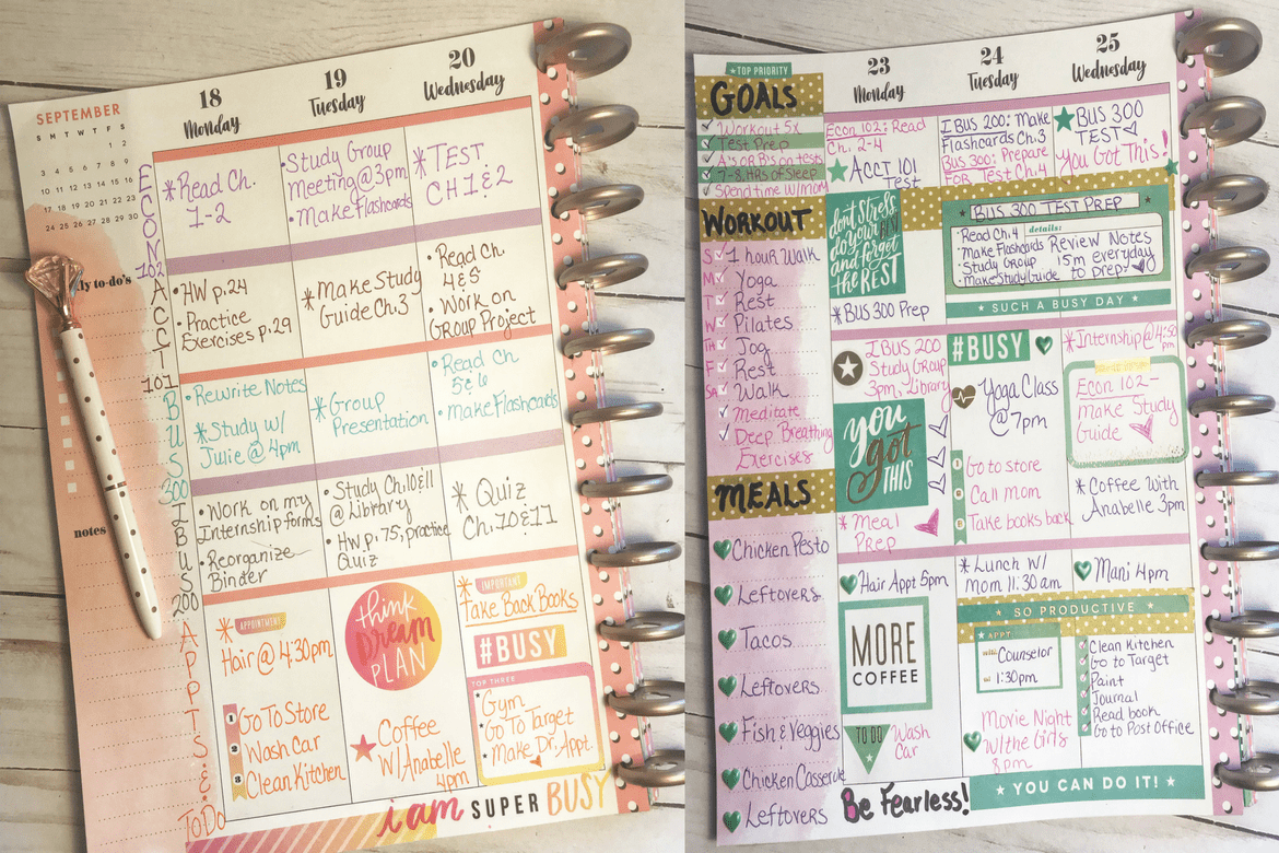 Genius Planner Layout Ideas To Be Crazy Organized At College School