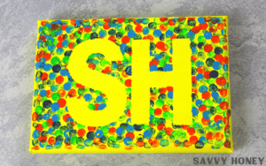 Easy DIY Canvas Art Initials Painting (For Kids & Adults!)