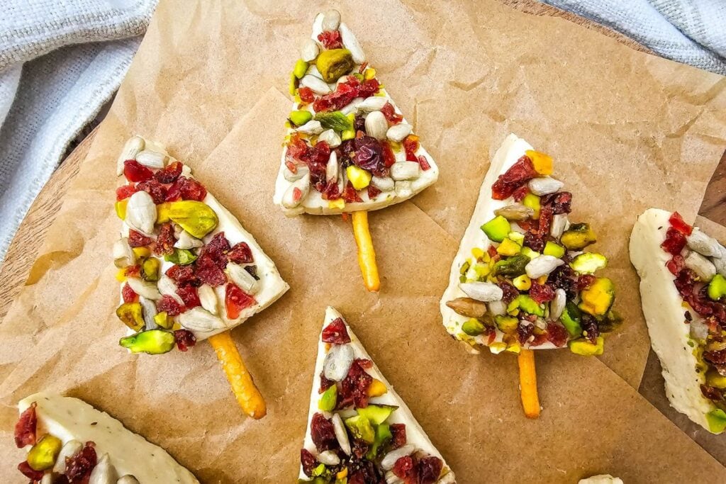 Christmas Cheese Trees Appetizer